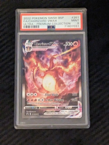 PSA 9 NM Charizard VMAX UPC SWSH U Black Star Promos SWSH261 Holo Promo ...