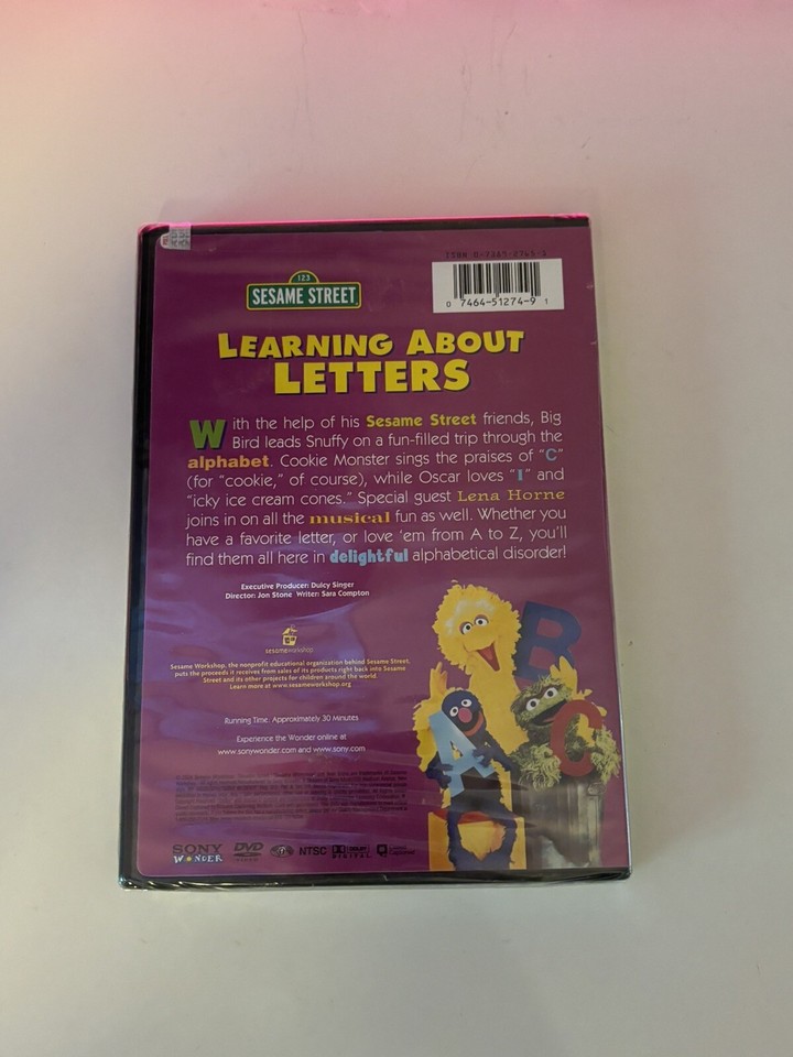 NEW SEALED - Sesame Street - Learning About Letters (DVD, 2004 ...