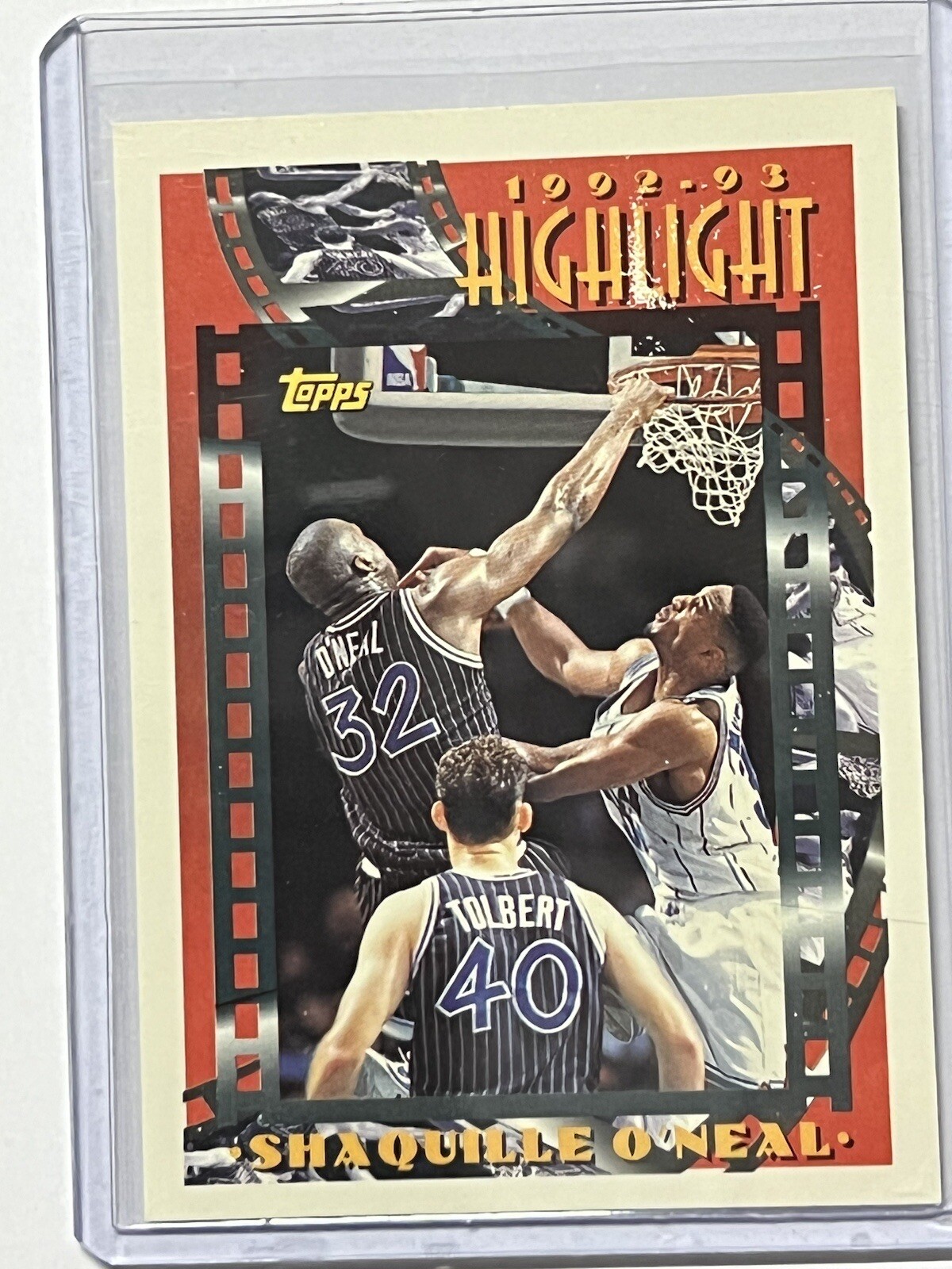 Shaquille O’Neal 1992-1993 Topps Highlight Card #3 Shaq Orlando Magic ...