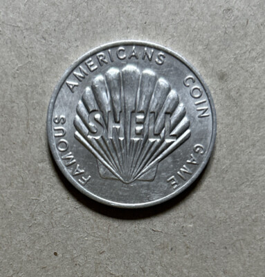 Vintage Shell Oil Abe Lincoln Famous Americans Coin Game Token | eBay
