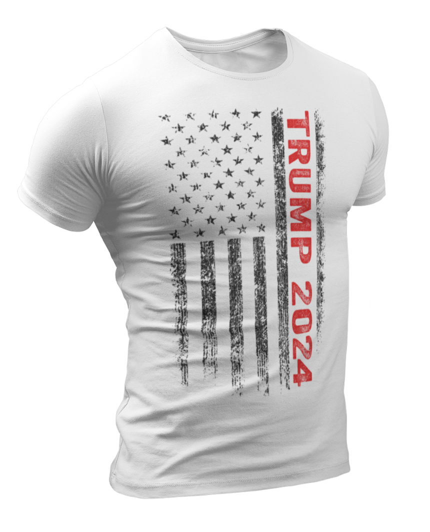 Trump 2024 DJT USA Flag T-shirt Donald Trump President Republican Trump ...