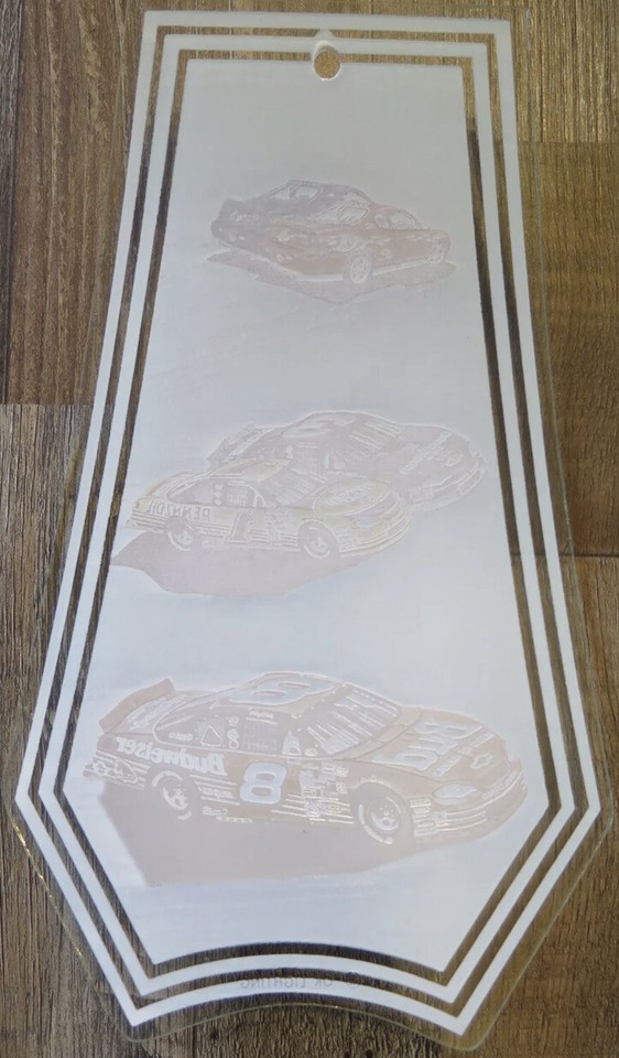 Dale Earnhardt Nascar Touch Lamp shade replacement glass section panel ...