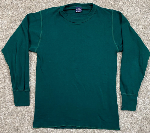 Vintage Duofold Shirt Mens L Green Base Layer Thermal Thermax Polyester ...