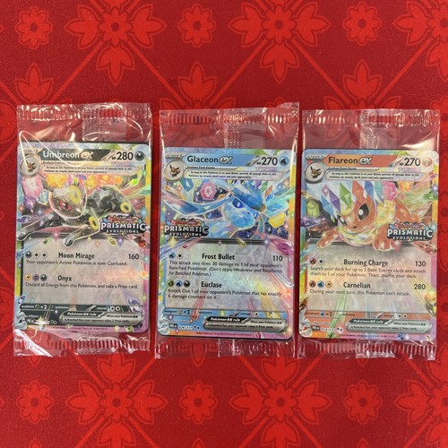 Prismatic Evolutions Surprise Box Sealed Stamped EX Promo Cards 9/9 ...