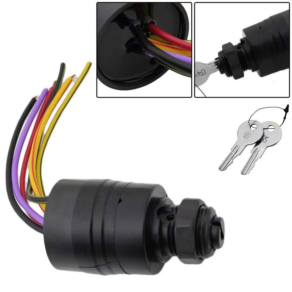 Boat Ignition Switch with Key for Mercury, Replace Boat Engine Ignition ...