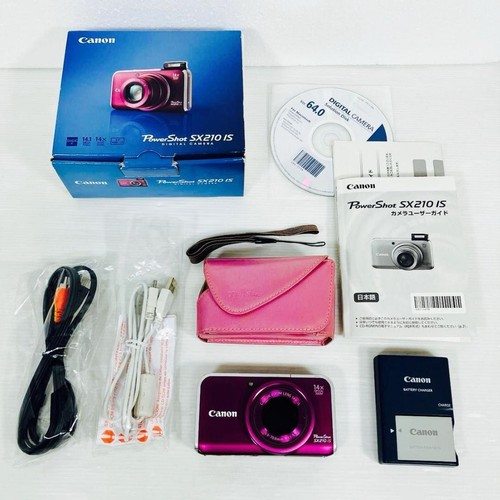 Canon PowerShot SX210 IS Purple 14x Zoom 14MP Digital Camera Optical ...