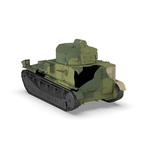 SSMODEL V1.7 1/72 Military Model Kit British Vickers Mk II Medium Tank ...