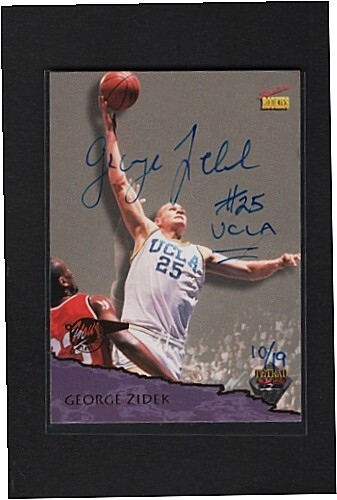 1996 SIGNATURE ROOKIES GEORGE ZIDEK AUTOGRAPHED UCLA CARD -NM | eBay