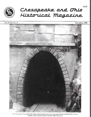 C&O Chesapeake & Ohio Nov.1986 Claudius Crozet Blue Ridge Mountains ...