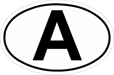 A-Schild magnetisch Austria Österreich A Schild Magnet 13 cm HR Art ...