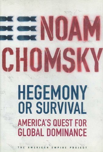 Hegemony or Survival by Chomsky, Noam Hardback Book The Fast Free ...