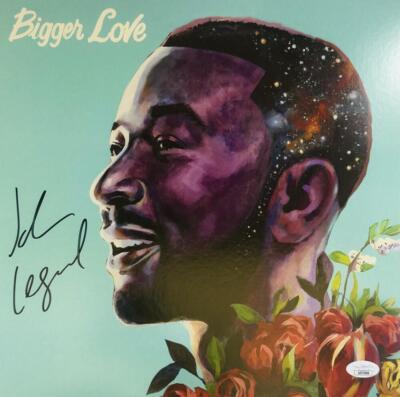 JOHN LEGEND SIGNED BIGGER LOVE VINYL RECORD LP ALBUM AUTOGRAPH JSA 300 ...