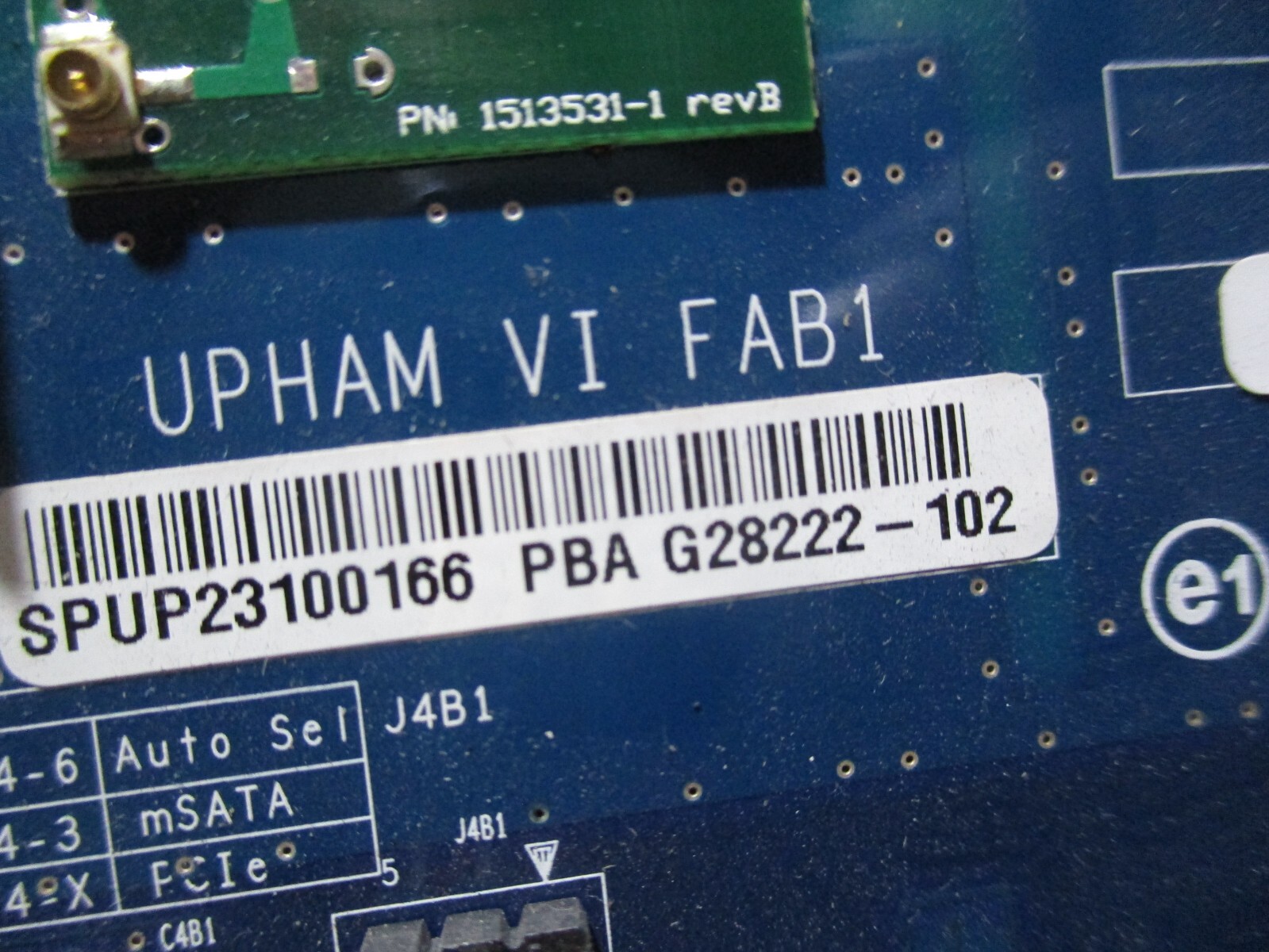 Intel UPHAM VI FAB1 Upham MINI-PCIe Interposer Reference Validation ...