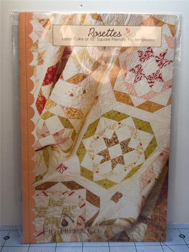 FIG TREE QUILTS - Quilt Pattern - ROSETTES - 64.5" x 64.5" - Joanna ...