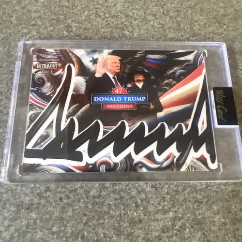 Donald Trump Autographed Wild Card Alumination Ultracut 1/1 | eBay