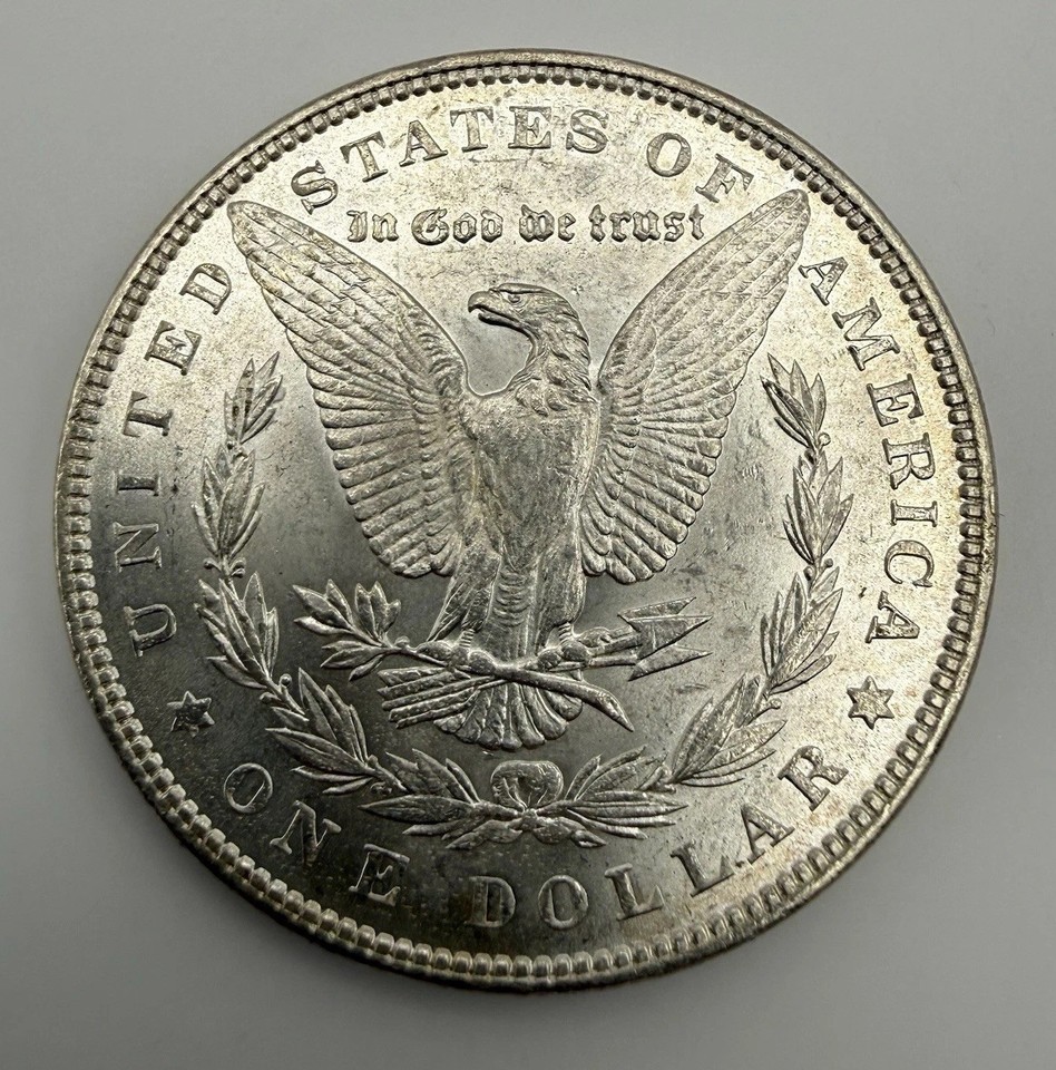 1887 Morgan Silver Dollar $1 Uncirculated BU GEM MS Toning Choice ...