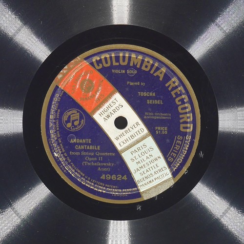TOSCHA SEIDEL Andante Cantabile COLUMBIA 49624 VG 78 12" Romantic | eBay