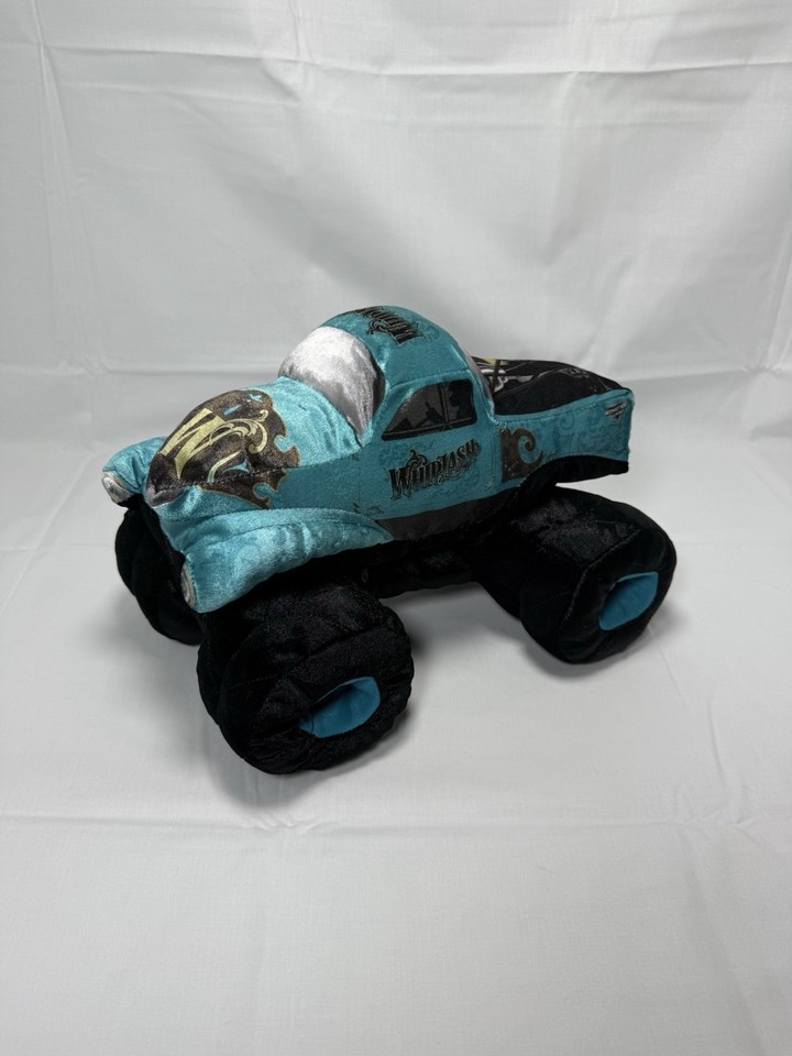 Monster Jam Whiplash Plush Truck Soft Stuffed Plush Pillow Toy Truck 13 ...