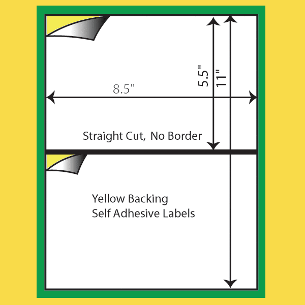 300 Mailing Shipping Label Yellow Backing for USPS Click N Ship Ebay FY ...