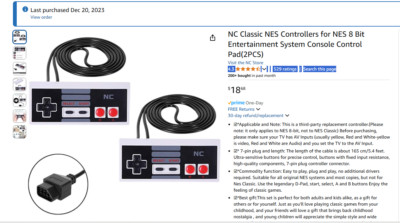 nintendo nes classic edition controllers | eBay