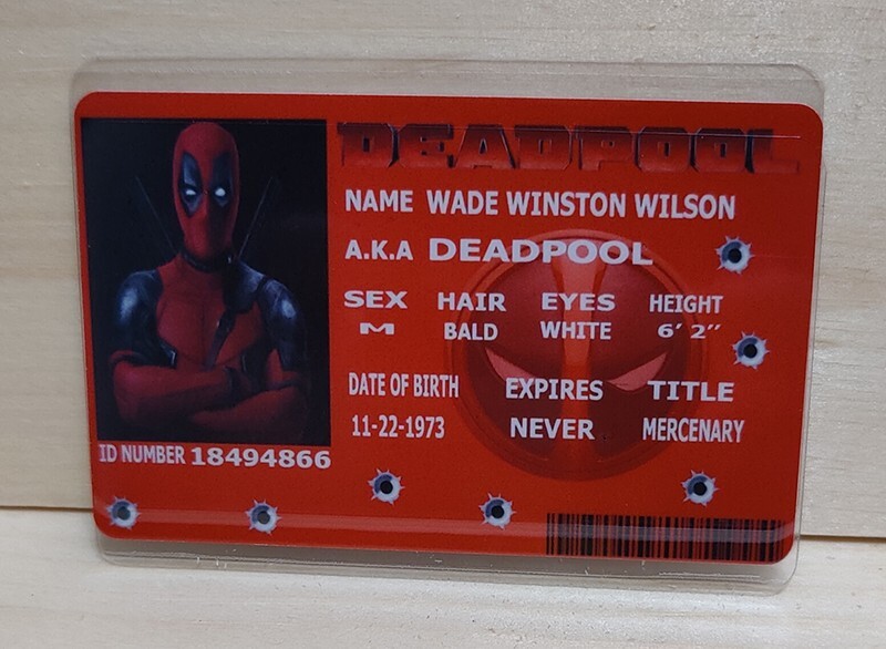 Deadpool Identification ID Card | eBay