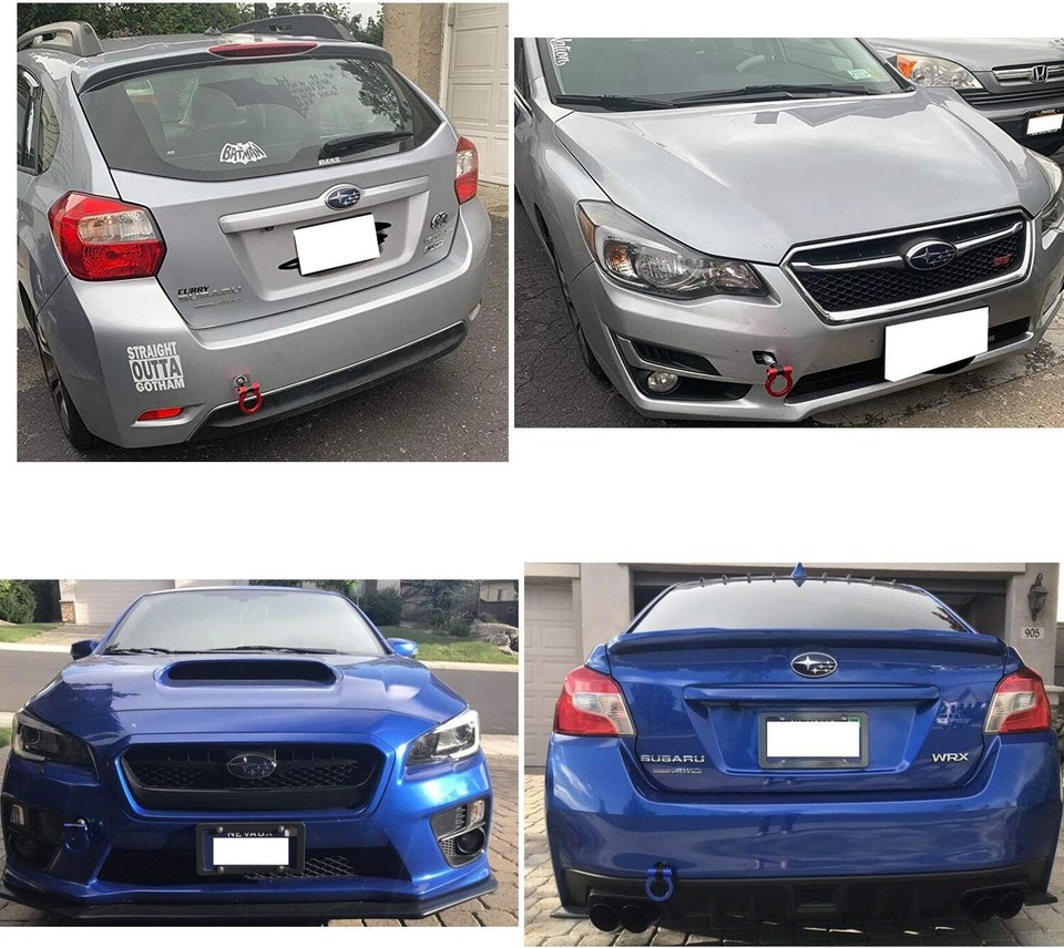 Black Tow Hook Fits for Subaru WRX STI BRZ Impreza Outback Scion FR-S ...