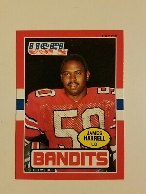 1985 Topps USFL James Harrell #128 Tampa Bay Bandits | eBay