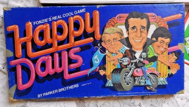 Vintage1976 Happy Days Fonzie's Real Cool Board Game Parker Brothers ...