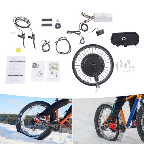 20" 48V Fat Tire Electric Bike Rear Wheel Hub Motor Snow Bike ...