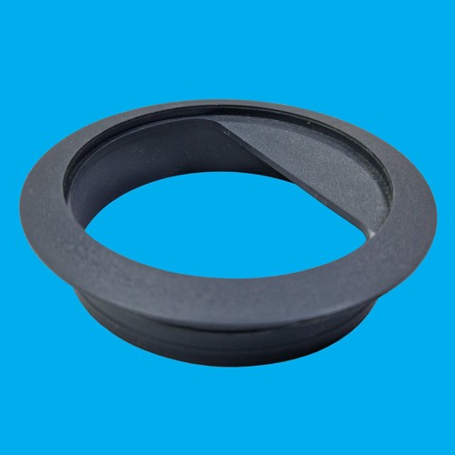 80mm Dark Grey Lidless Computer Desk Grommet Cable Surface Port Outlet ...