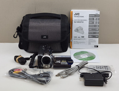 JVC Everio GZ-MG57U Hard Disk Camcorder 30GB HDD w/ Battery & Charger ...