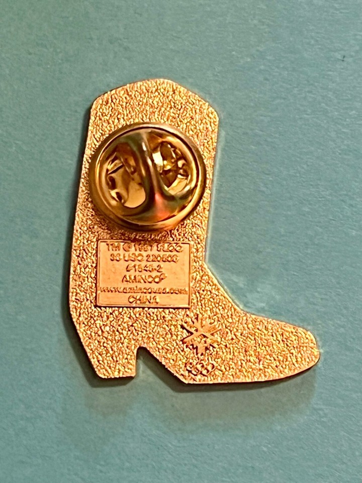 2002 SALT LAKE CITY UTAH OLYMPIC USA COWBOY BOOT PIN | eBay