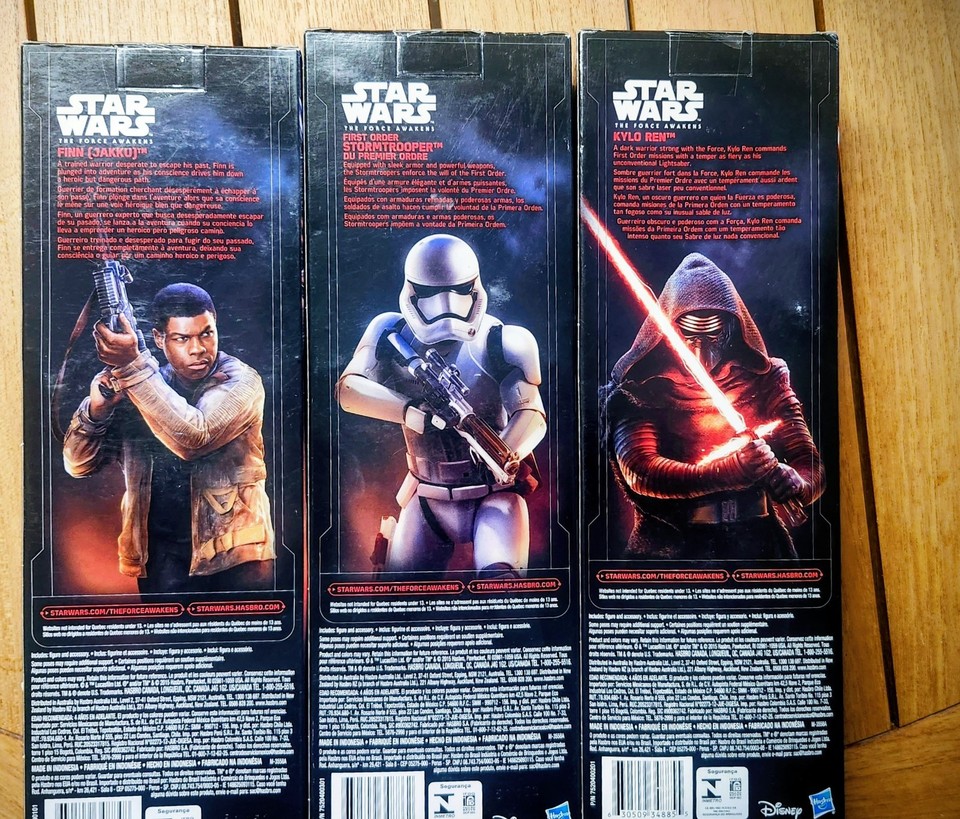 Set Of 3 STAR WARS The Force Awakens 12 In Figures NIB | eBay