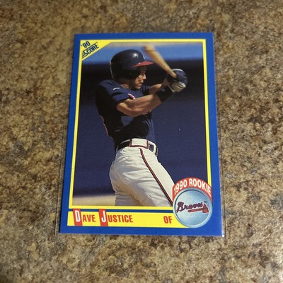 1990 Score David Justice #650 Atlanta Braves Rookie Baseball Card | eBay