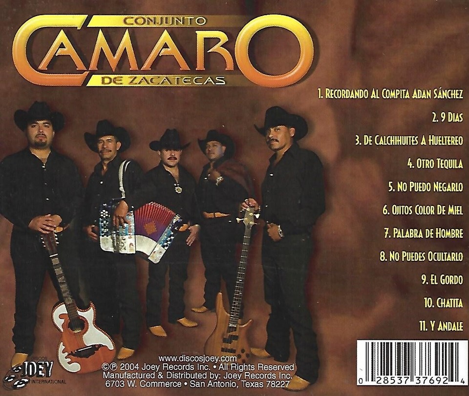 Recordando Al Compita Adan Sanchez by Conjunto Camaro de Zacatecas (CD ...