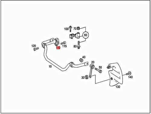 Genuine MERCEDES S211 W211 E-CLASS W211 Estate S211 Bracket 2113230540 ...