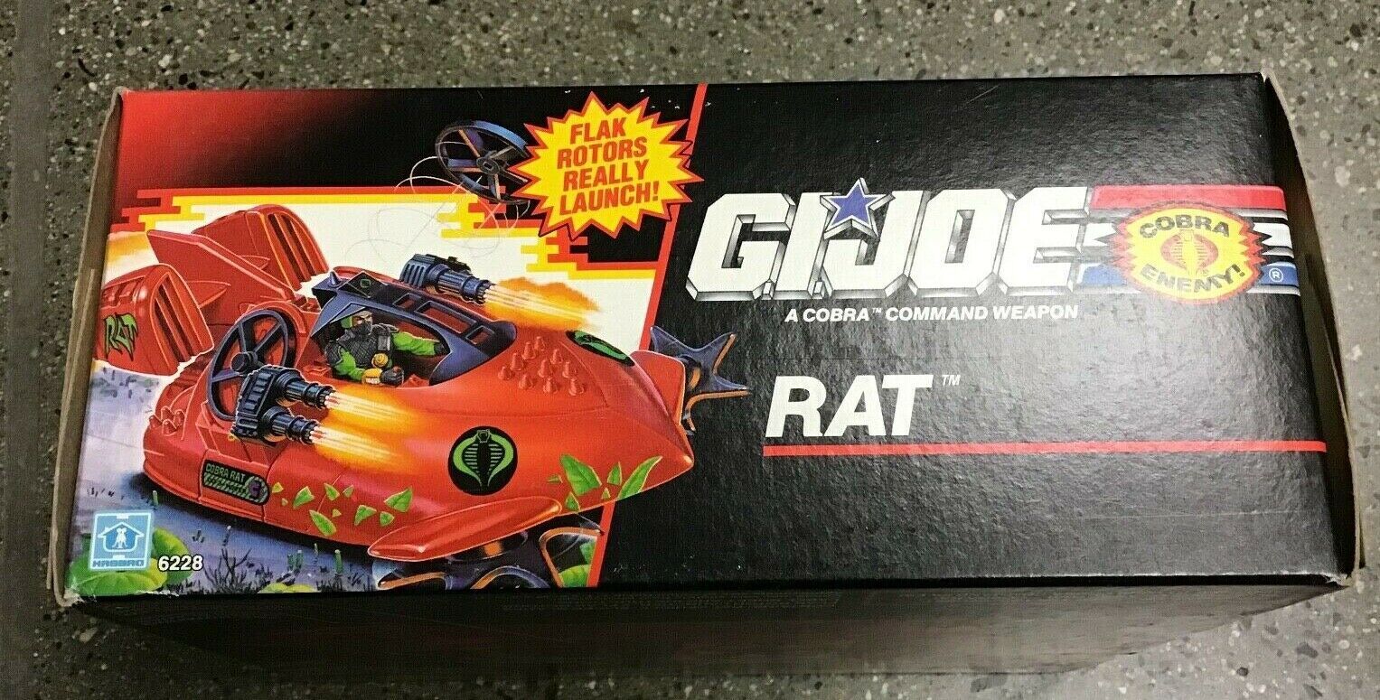 Vintage Hasbro GI Joe Cobra RAT Hovercraft ARAH toy SEALED Vehicle | eBay