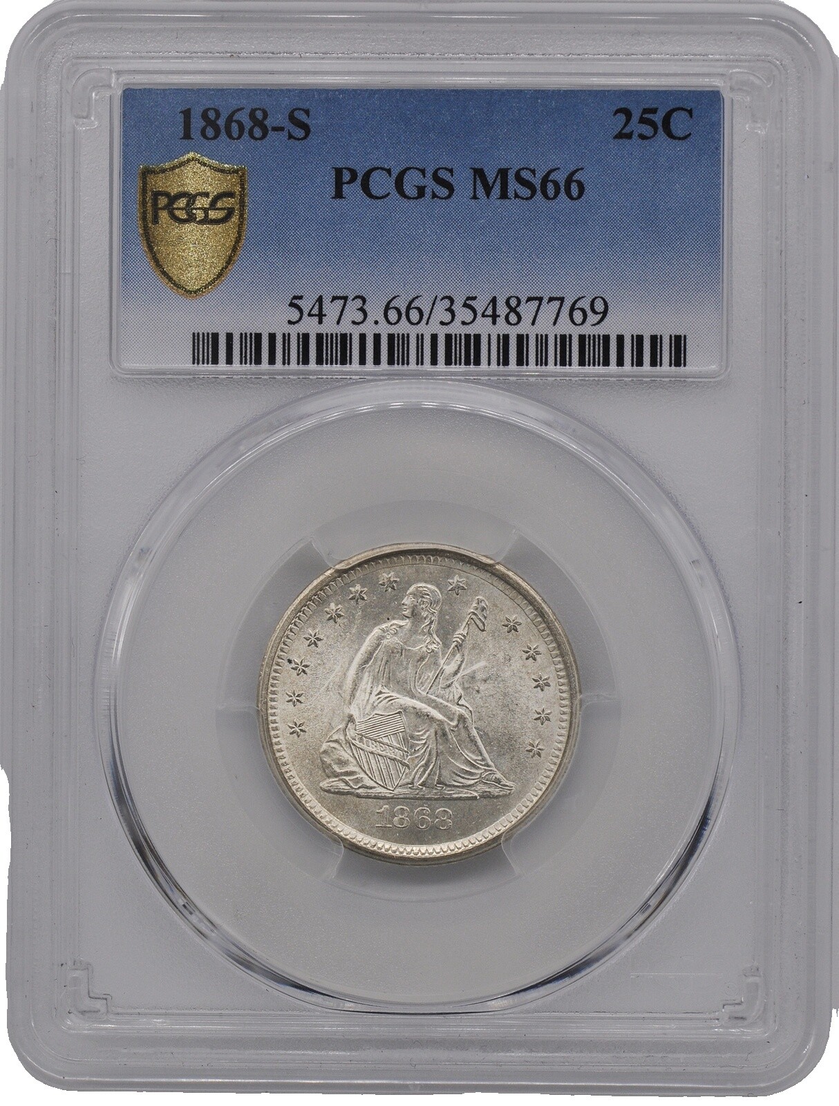 Uncirculated Seated Liberty US Quarters (1838-1891) for sale | eBay