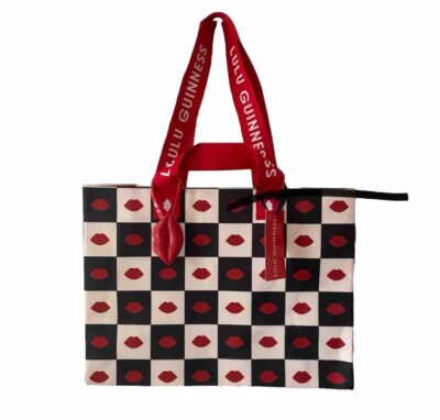 Lulu Guinness Waitrose bags Latest Design Lip Chess Tote Limited ...