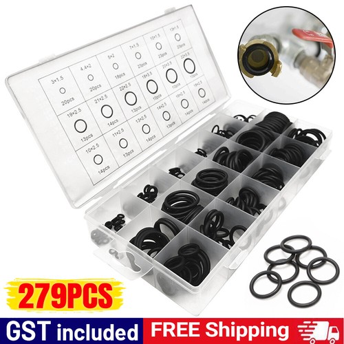 279x HNBR Black O Ring Assortment Imperial & Metric Rubber Washer Seal Kit | eBay Australia