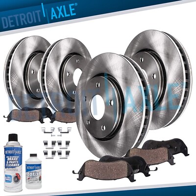 Front & Rear Rotors Ceramic Brake Pads Kit for Land Rover LR3 Range ...