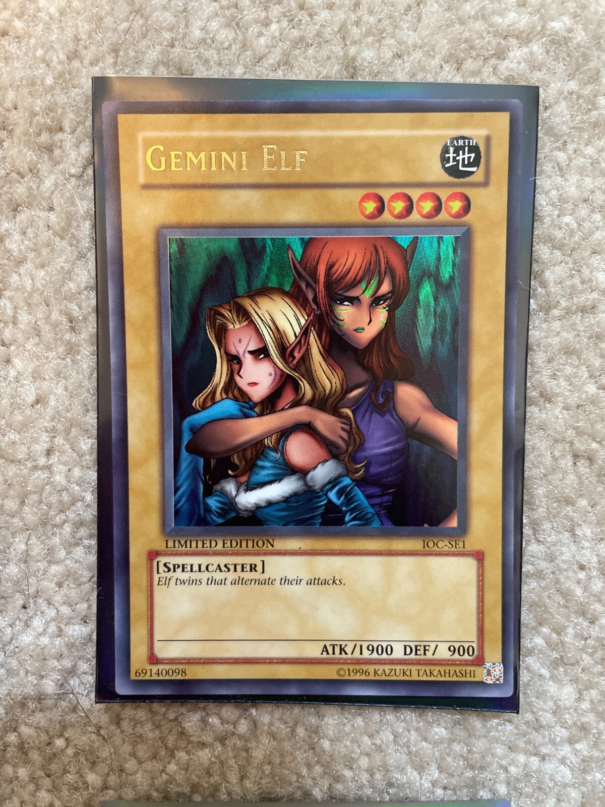 Gemini Elf - IOC-SE1 - Ultra Rare Limited Edition - Yugioh - Mint ...