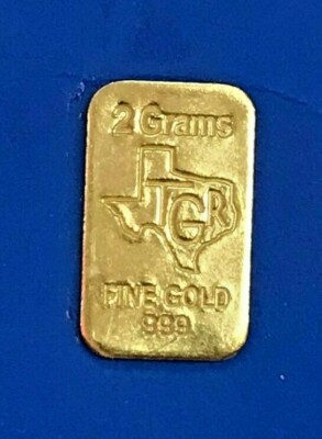 2 GRAM GOLD TGR BAR 24K PREMIUM BULLION 999.9 FINE INGOT Bin29 | eBay