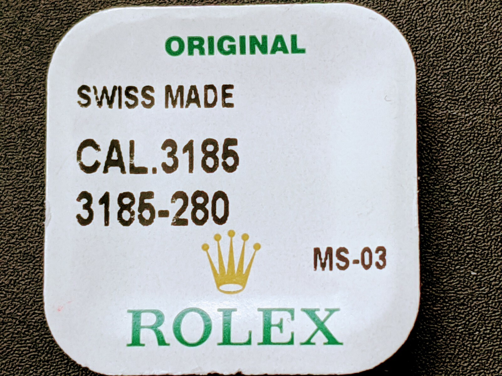 Rolex Calibre 3185 280 Hour Wheel Genuine New Sealed Package | eBay