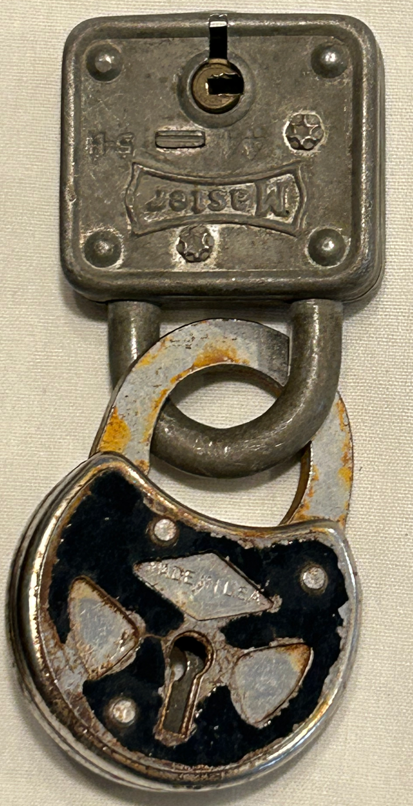 Lot of 3 Padlocks Antique Cast Iron Scandinavian Star Lock, Master USA ...