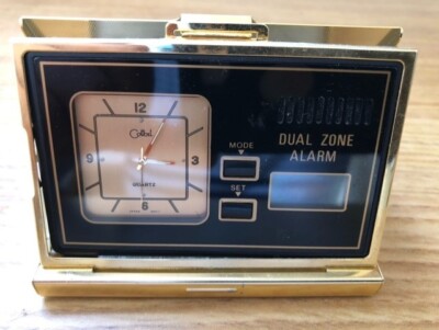 Vintage COLIBRI Folding Digital Travel Alarm Clock with case. | eBay