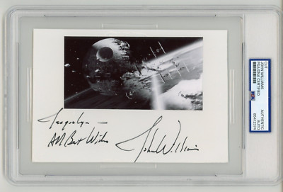 John Williams ~ Signed Star Wars Composer Death Star Photo Autographed ...