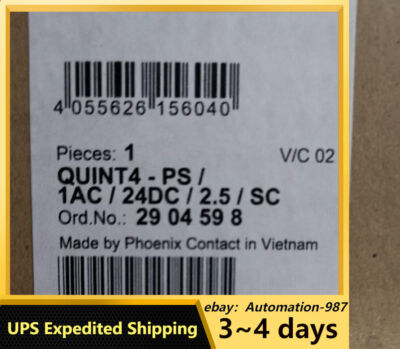 Phoenix Contact QUINT4-PS/1AC/24DC/2.5/SC 2904598 module NEW | eBay