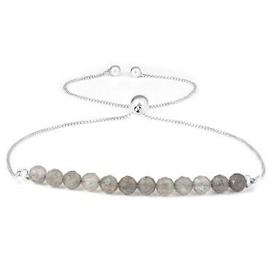 925 Silver Chain Adjustable Slider Natural Turquoise Bead Handmade Bolo ...