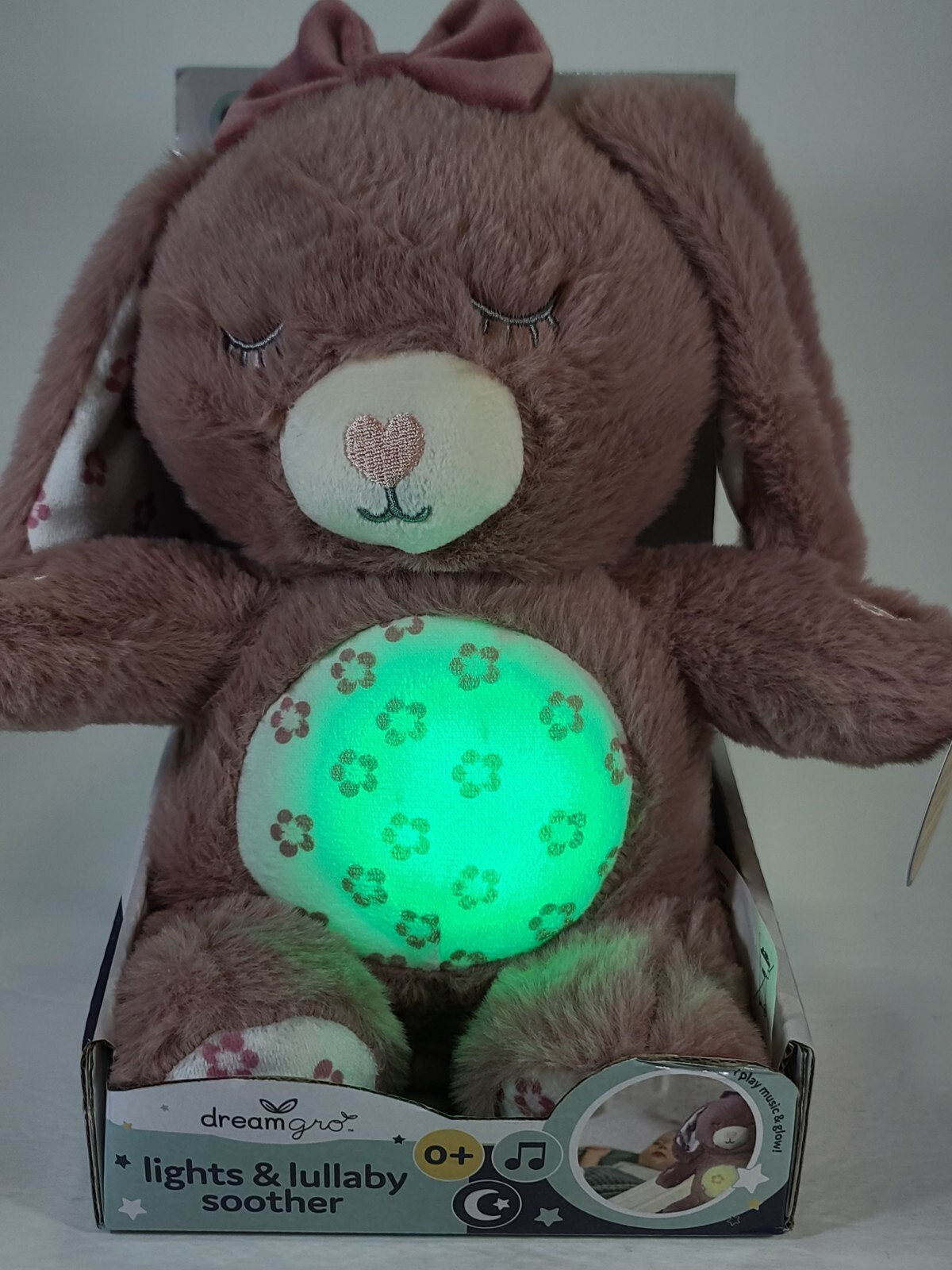 DreamGro Rabbit Baby Color Changing Light & Lullaby Soother Music Tummy ...